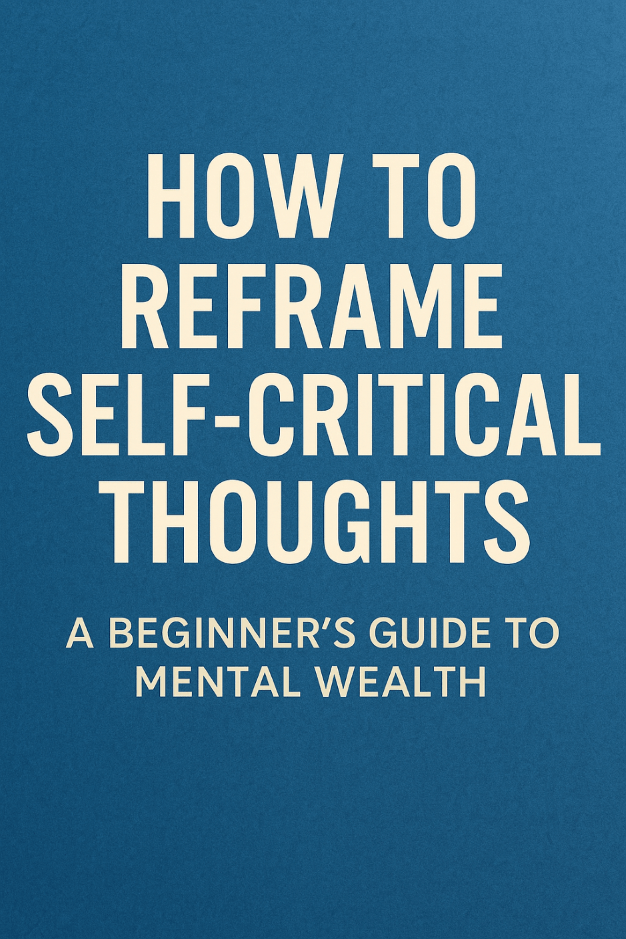 How to Reframe Self-Critical Thoughts: A Beginner’s Guide to Mental ...